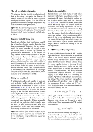 Implicit regularization of SGD in NLP | PDF