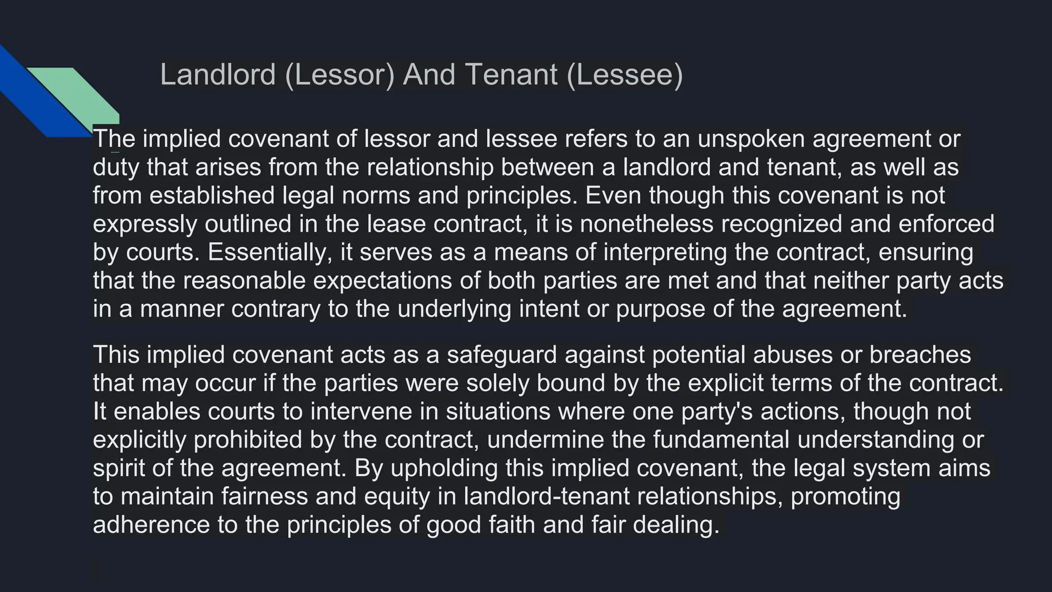 Implied Covenants Of Landlord and Tenant.pptx