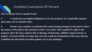 Implied Covenants Of Landlord and Tenant.pptx