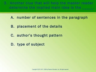 Implied main idea | PPT