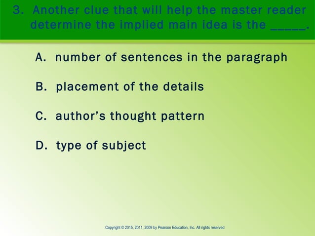 Implied main idea | PPT