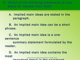 Implied main idea | PPT