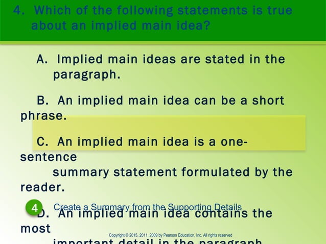 Implied main idea | PPT