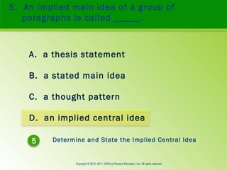 Implied main idea | PPT