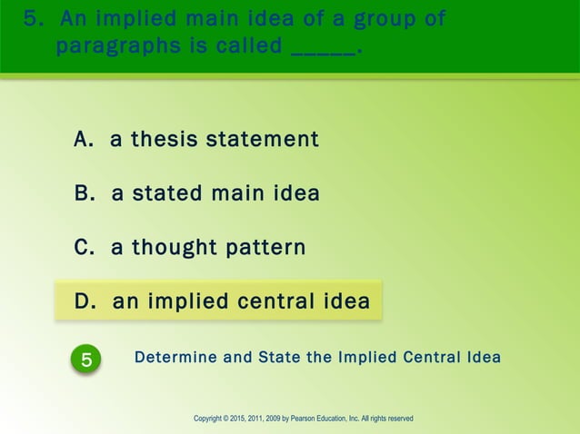 Implied main idea | PPT