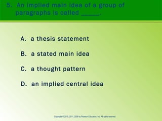 Central Idea Examples