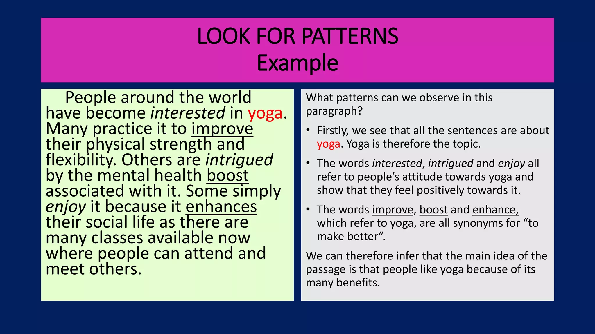 Implied main idea | PPTX