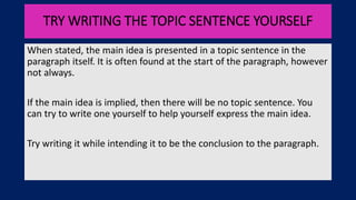 Implied main idea | PPTX