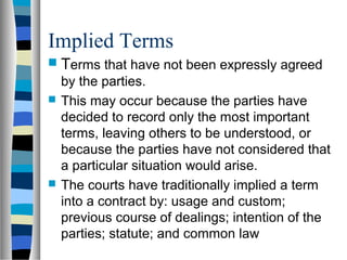 Implied term in building contracts | PPT | Developmental Sites | Real ...