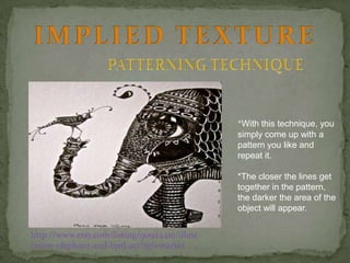 Implied texture powerpoint | PPTX
