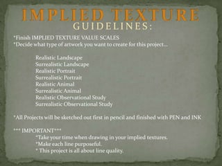 Implied texture powerpoint | PPT