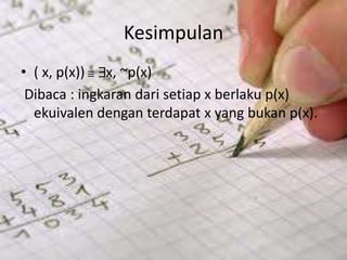 Implikasi,biimplikasi & berkuantor | PPT