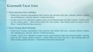 Implikasi Biomekanik Spine dalam Manual Therapy | PDF