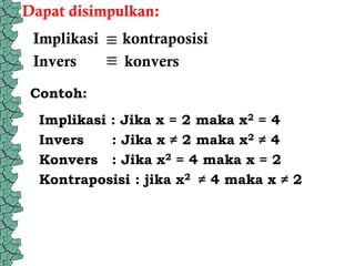 Implikasi dan biimplikasi | PDF