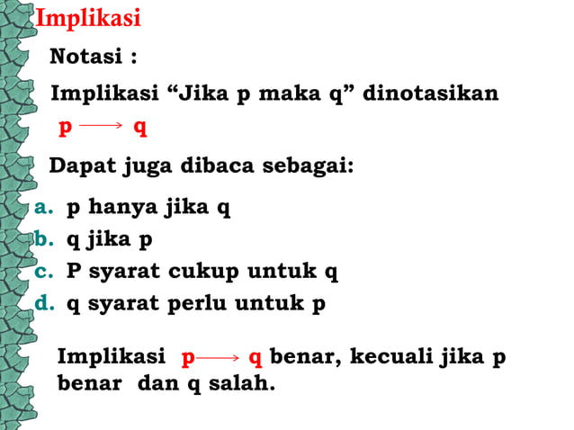 Implikasi dan biimplikasi | PDF