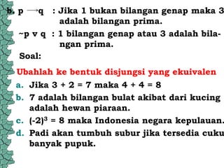 Implikasi dan biimplikasi | PDF