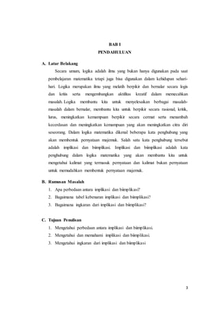 Implikasi dan biimplikasi | DOCX