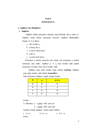 Implikasi dan biimplikasi | DOCX