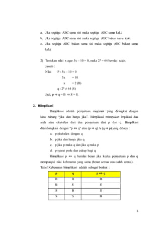 Implikasi dan biimplikasi | DOCX