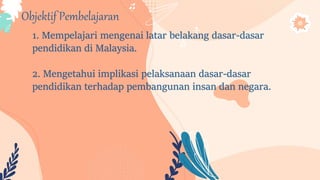 Implikasi pelaksanaan dasar-dasar pendidikan di Malaysia terhadap ...