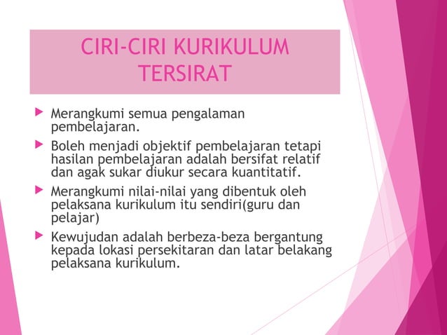 IMPLIKASI KEPELBAGAIAN DAN SOSIO BUDAYA DAN KURIKULUM TERSIRAH | PPT