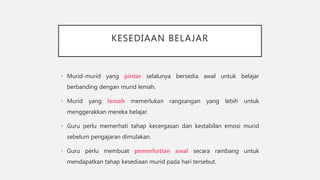 Implikasi perbezaan individu terhadap pengajaran dan pembelajaran | PPTX