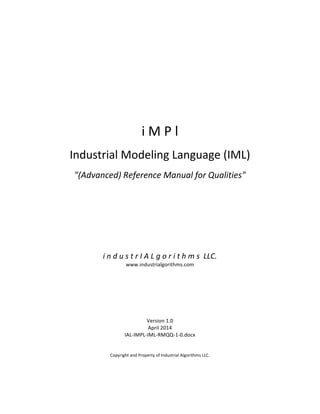 Impl reference manual_for_qualities | PDF