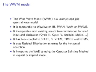 Implicit schemes for wave models | PPT