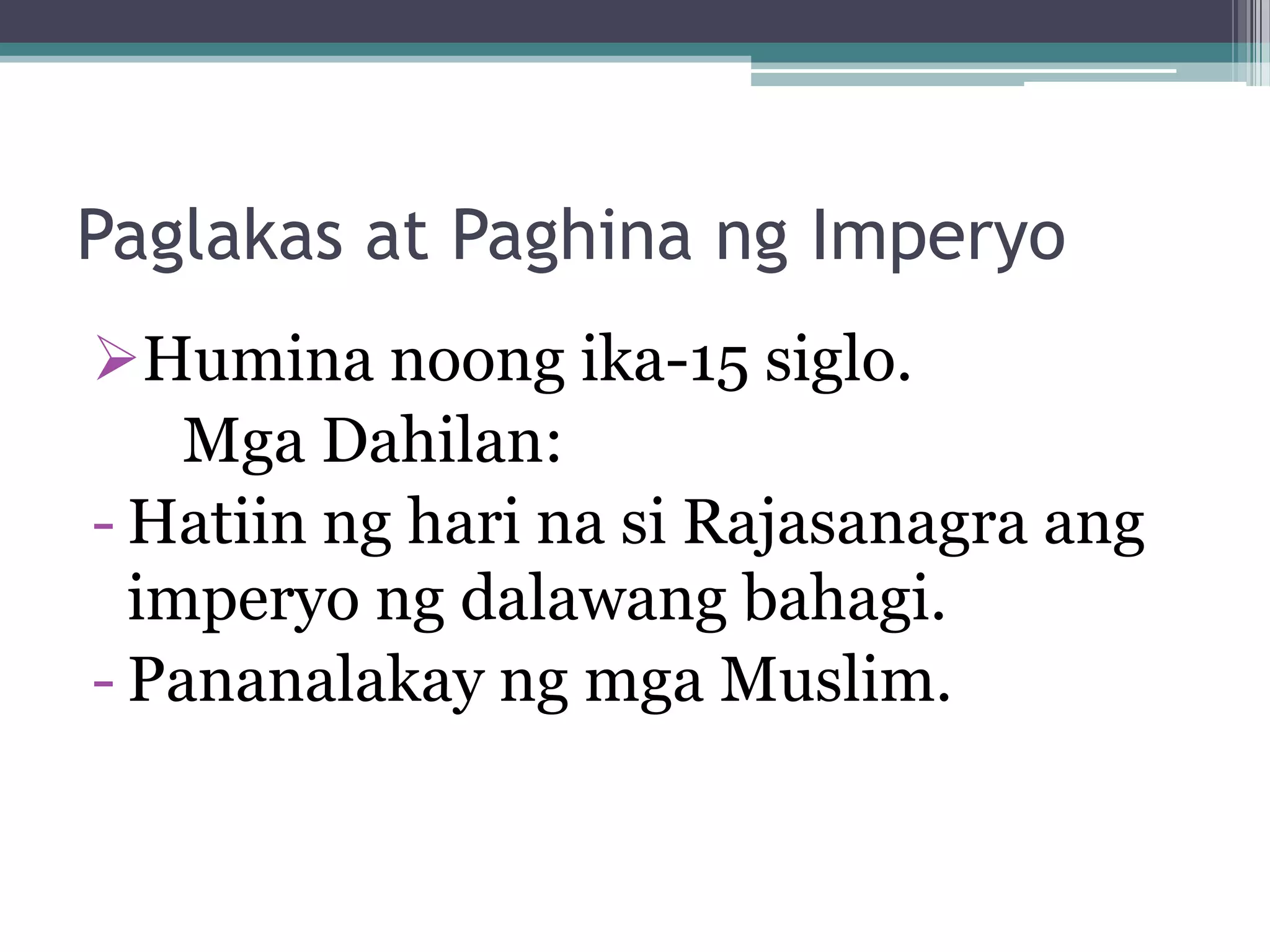 Impluwensiya ng imperyo ng madjapahit | PPTX
