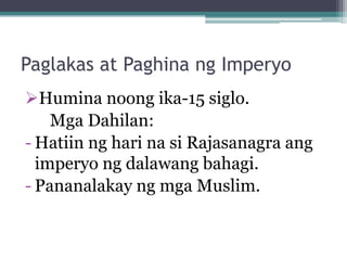 Impluwensiya ng imperyo ng madjapahit | PPTX