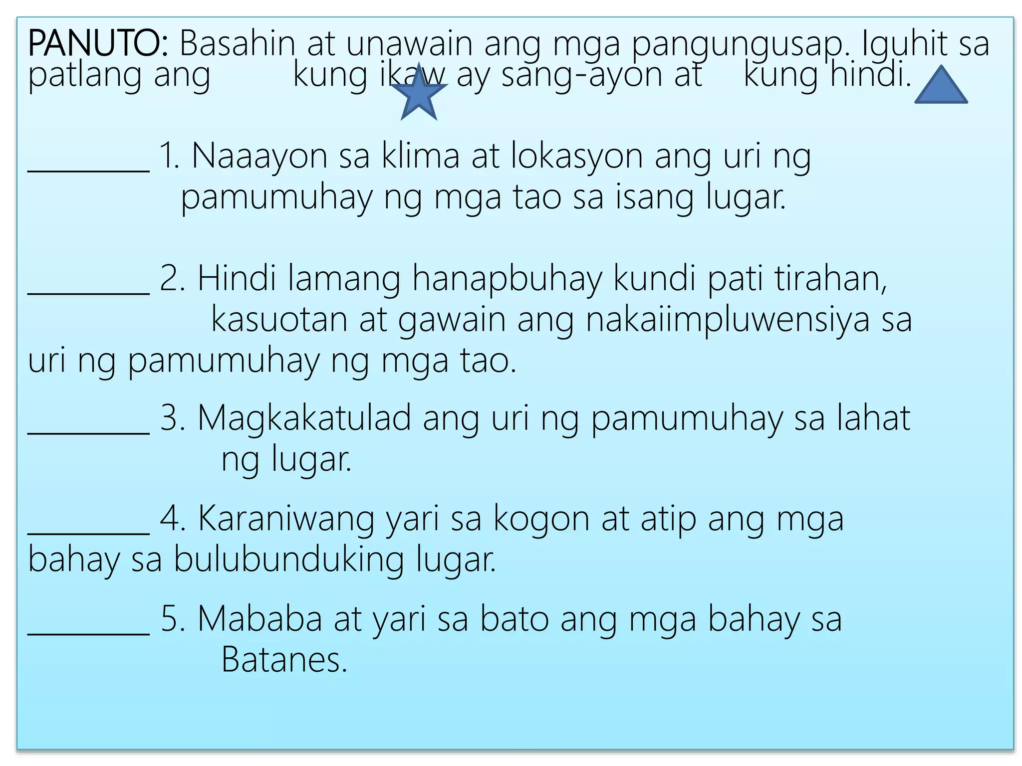 Impluwensya ng klima at lokasyon sa pamumuhay | PPTX