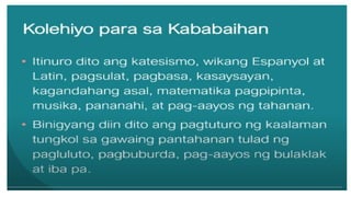 IMPLUWENSYA NG MGA ESPANYOL SA KULTURA NG MGA PILIPINO.pptx
