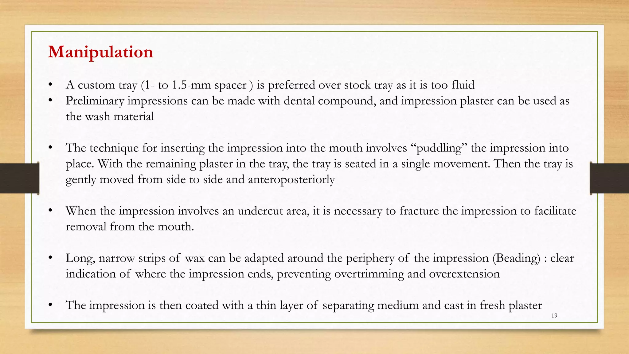 Impression materials | PPTX