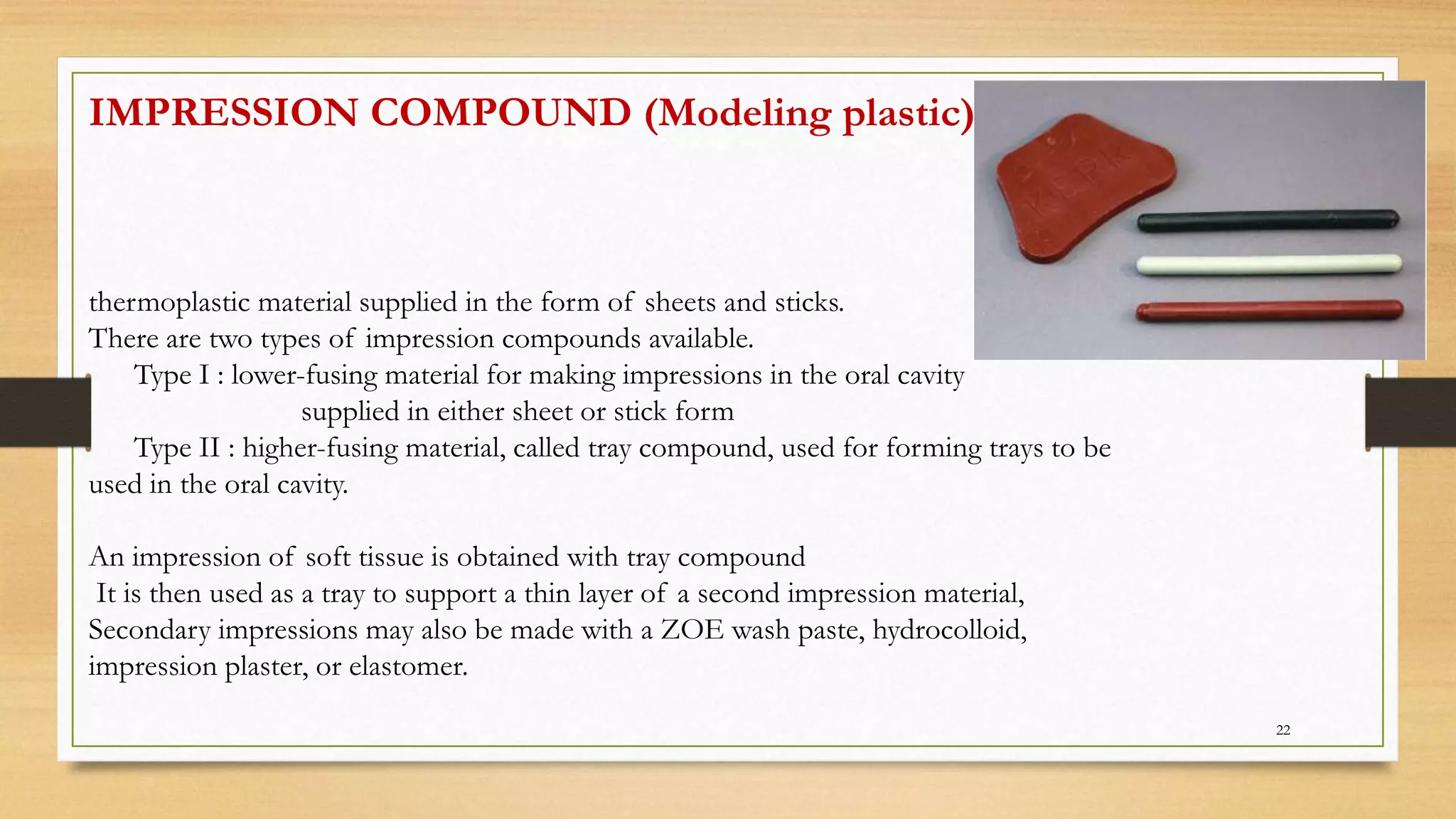 Impression materials | PPTX