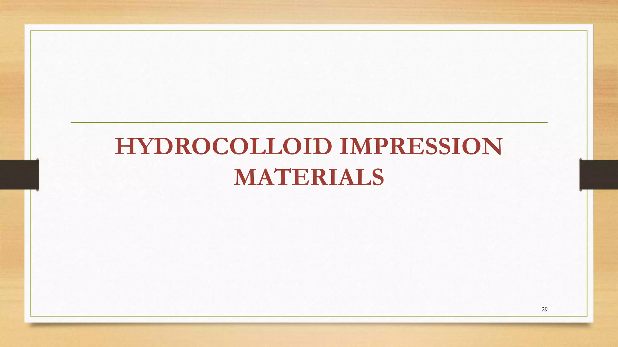 Impression materials | PPTX