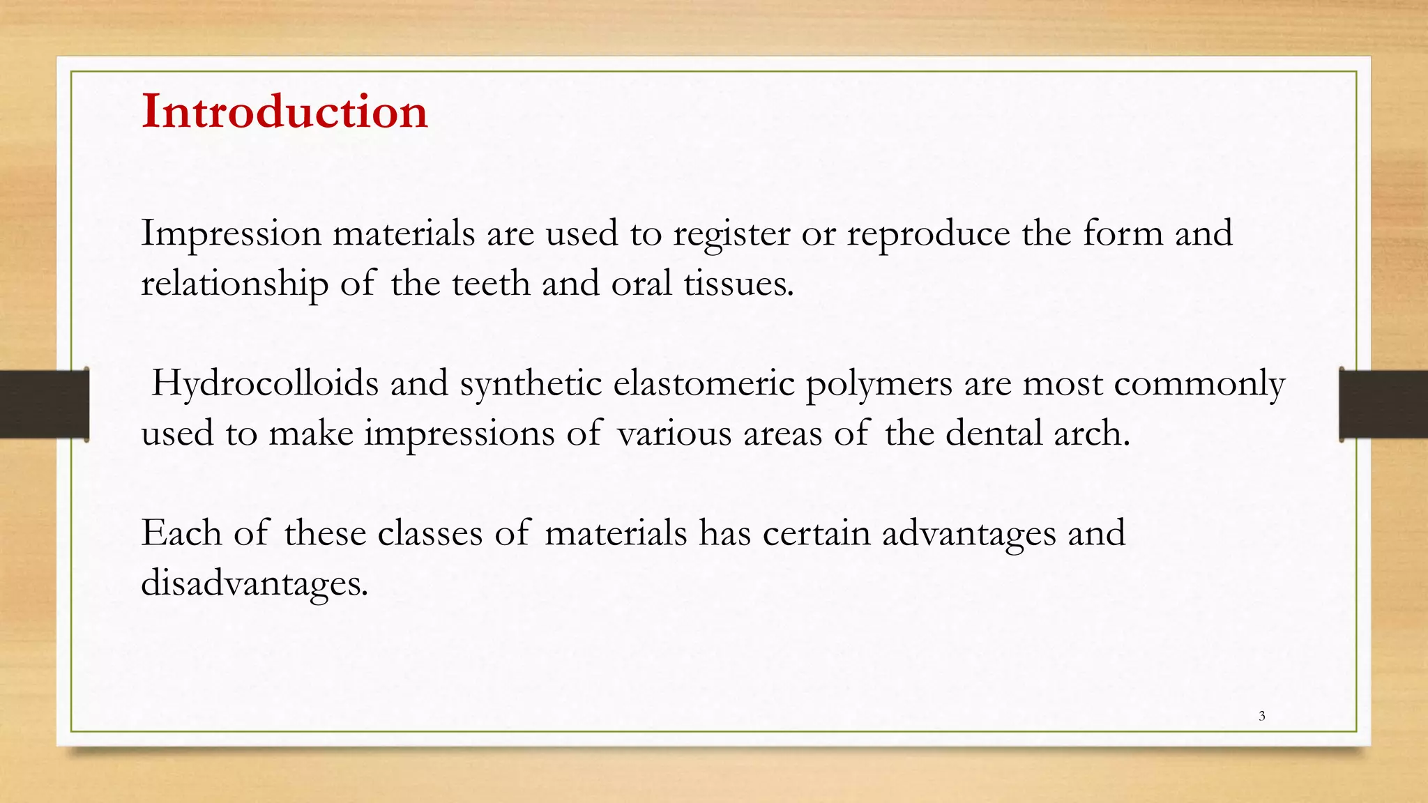 Impression materials | PPTX