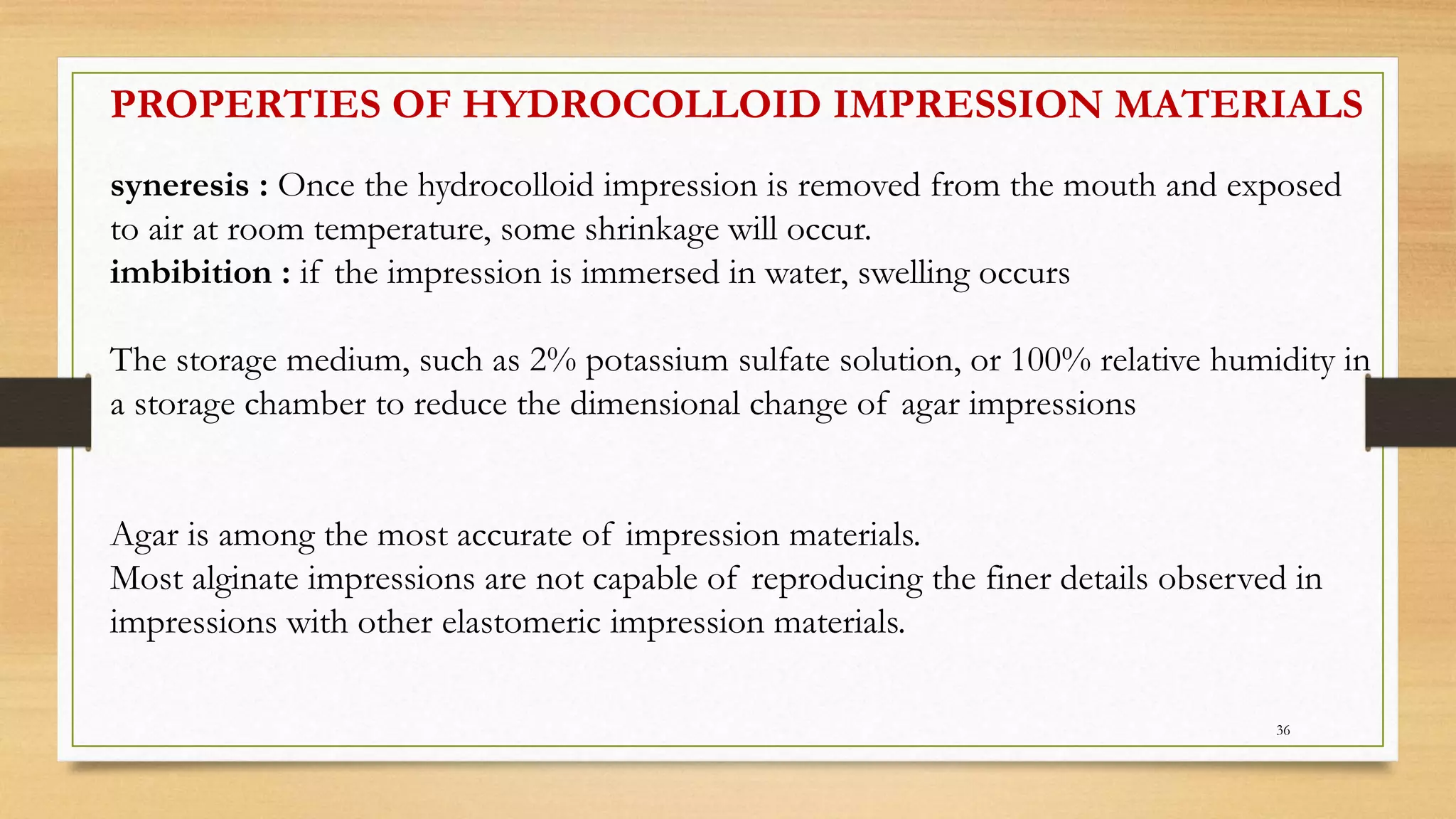 Impression materials | PPTX