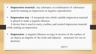 Impression materials | PPTX