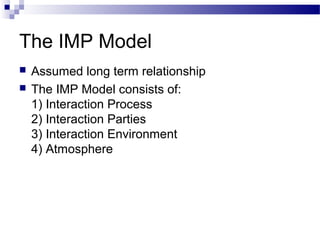 The Industrial Marketing and Purchasing IMP Model | PPT