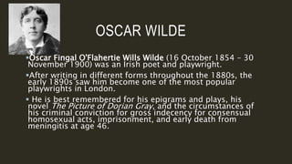 "Earnestness " in Importance Of Being Earnest | PPTX | Comedy | Genres