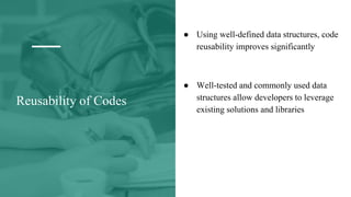 Importance of Data Structures | PPTX | Databases | Computer Software and Applications