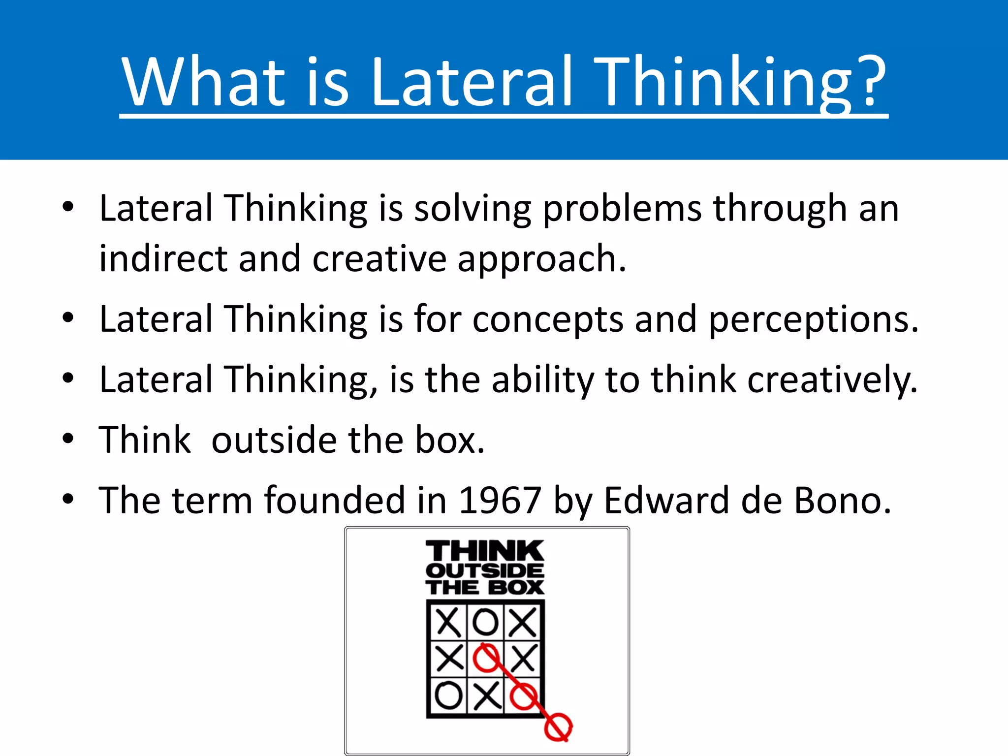 Lateral Thinking | PPTX