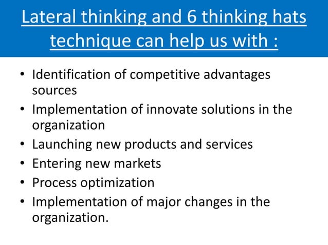 Lateral Thinking | PPTX | Business and Finance