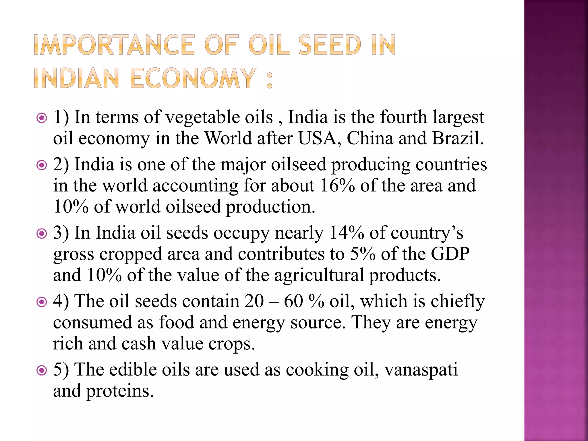Imp oil crops | PPTX