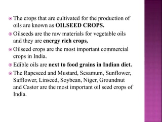 Imp oil crops | PPTX | Agriculture | Industries