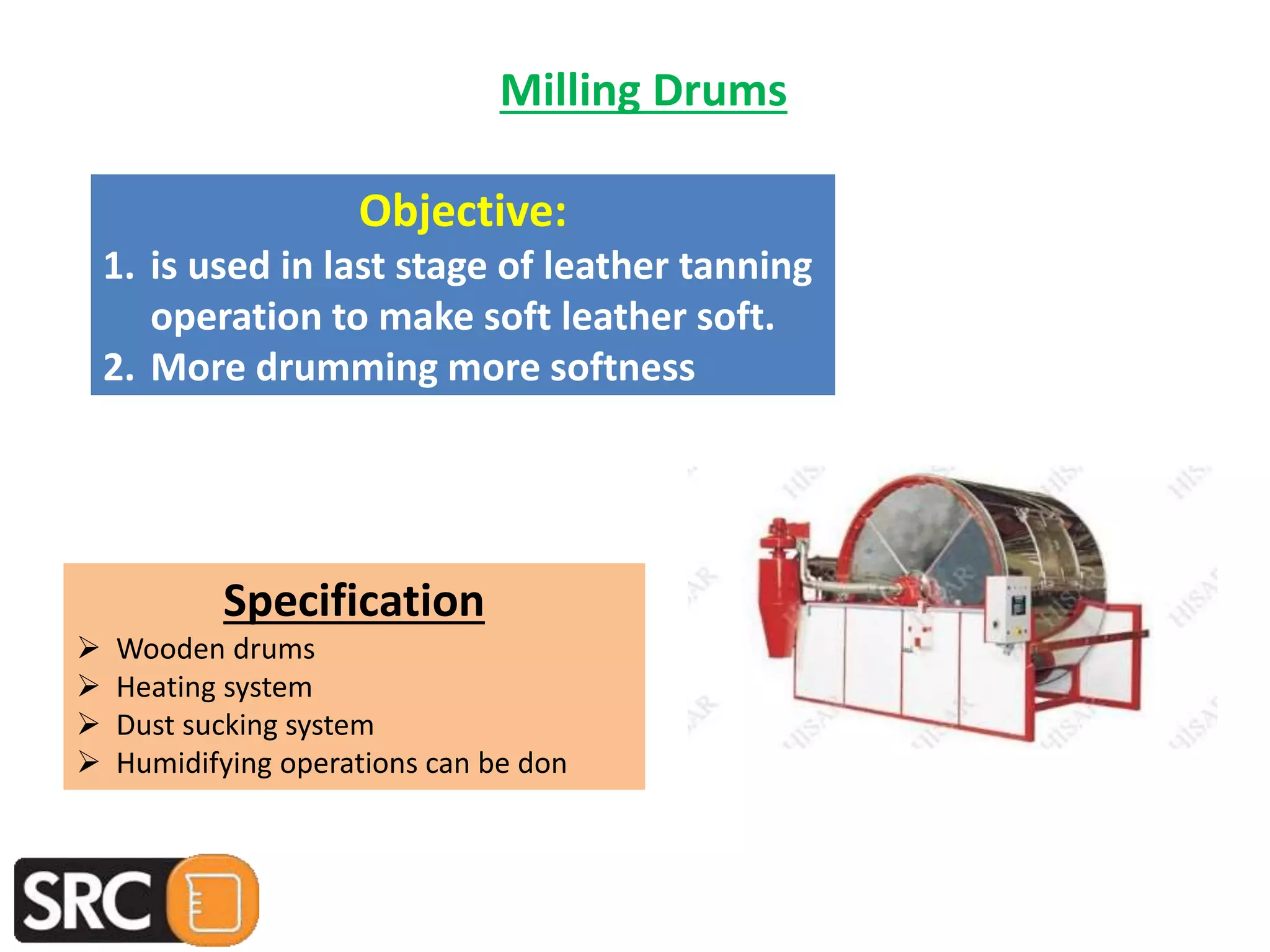Importance of mechanical operation in leather processing (final) | PPTX