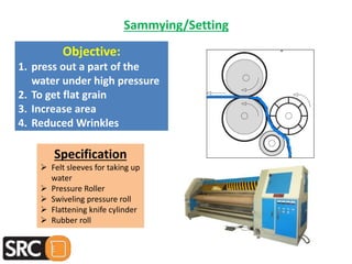 Importance of mechanical operation in leather processing (final) | PPTX