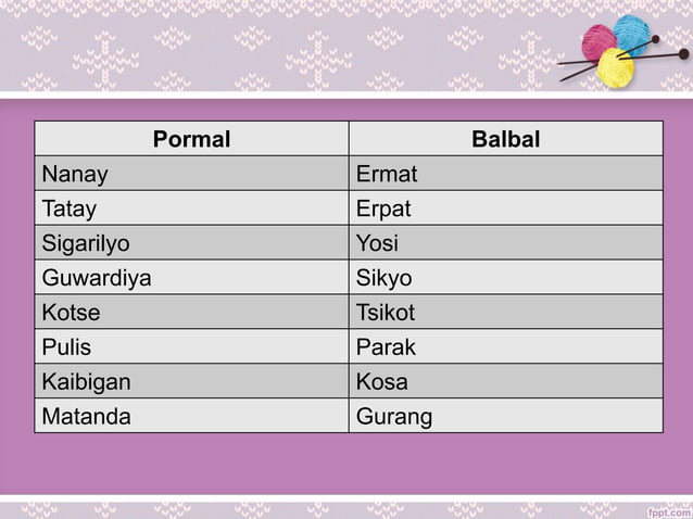 Impormal na komunikasyon | PPT