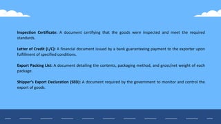 Import-Export Documentation & procedures | PPTX