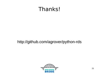 import rdma: zero-copy networking with RDMA and Python | ODP | Computer Networking | Computing